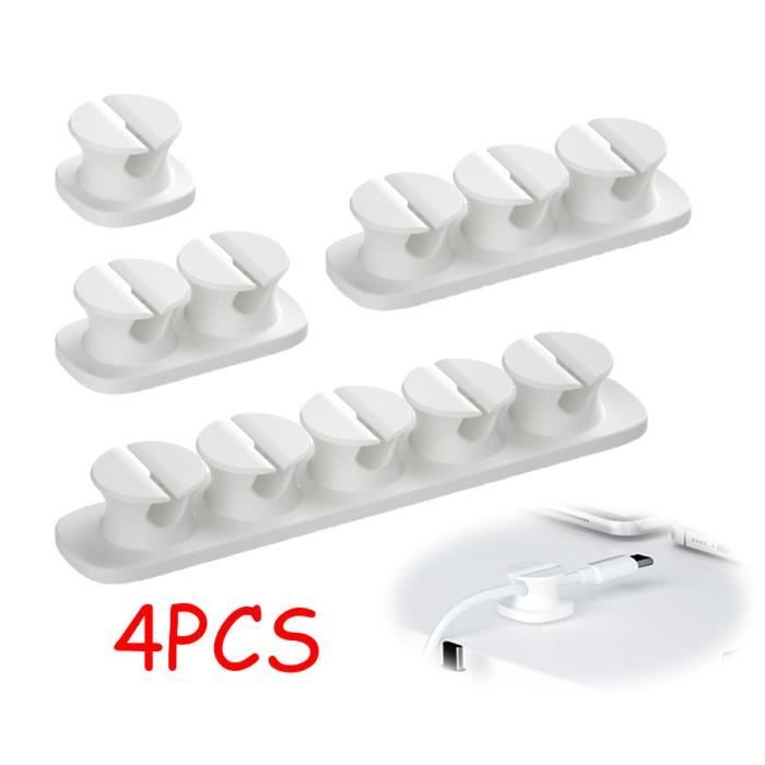 Clips de Câble,Fixation de Câble Auto Adhésif,Organisateur De Cordon ...