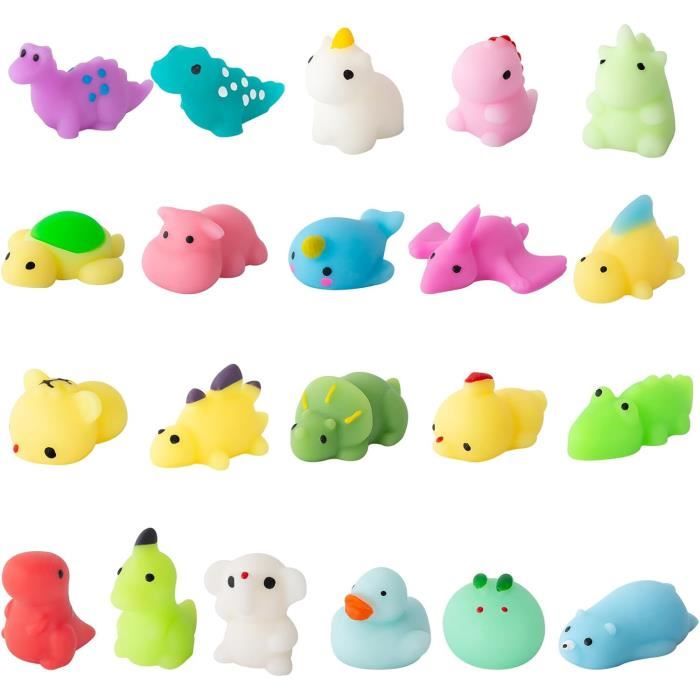 21 Pièces Kawaii Mochi Squishy Toys - Mini Squishies Soft Squeeze Jouet ...
