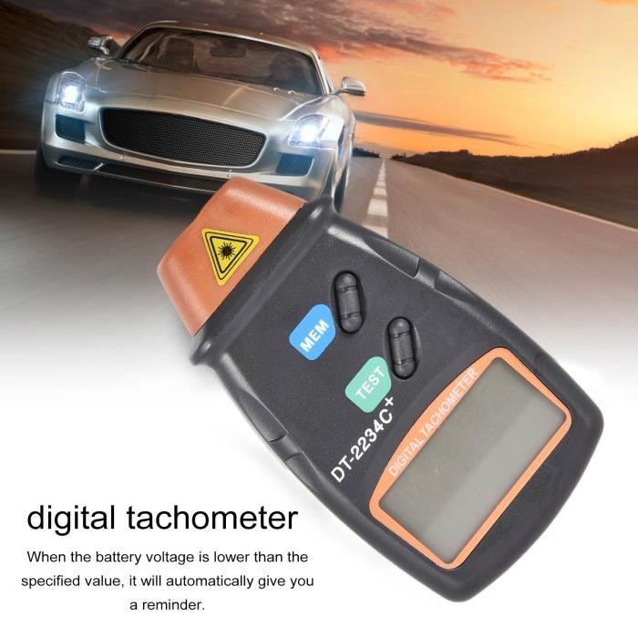 Digital Laser Photo Tachometer Non Contact RPM Tach Digital Laser ...