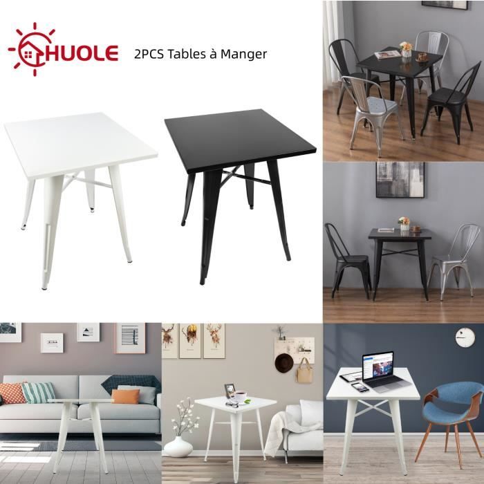 HUOLE 2PCS Tables à Manger seul Table de petit déjeuner - style ...