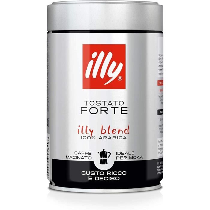 LOT DE 2 - ILLY - Forte Café moulu - Boite de 250 g - Cdiscount Au ...