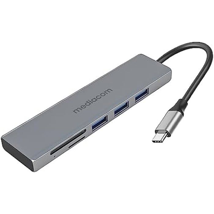 Hub Type-C - MEDIACOM - MDC302 - 3 ports - Gris - USB - Cdiscount ...