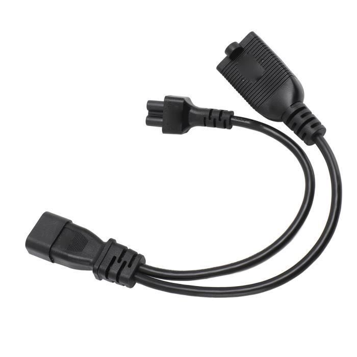 Omabeta Cordon Dalimentation Iec320 C14 Vers C5 Et Nema 5‑20r En Y 32cm Cdiscount Informatique