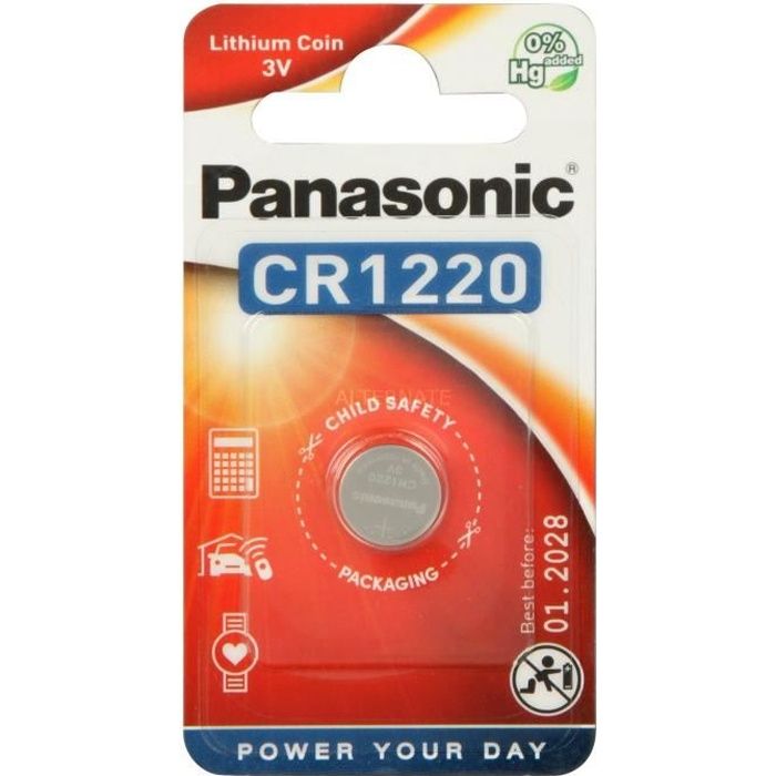 Pile bouton lithium CR1220/BN PANASONIC 3V 35mAh-Panasonic - Cdiscount Jeux - Jouets
