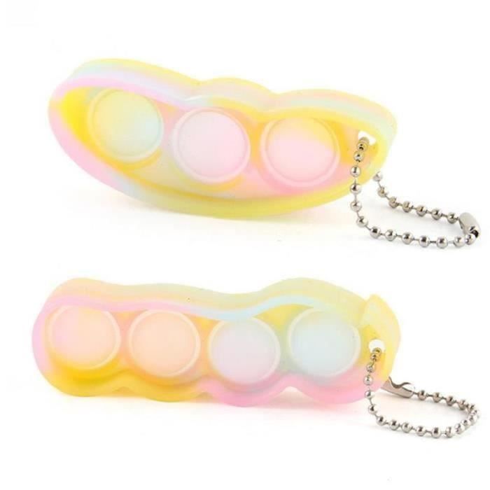 AS04979-Simple Dimple Toy Keychain anti-stress Poussez Pop Bubble ...