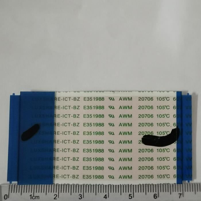 Câble LVDS pour écran LCD, 500mm, IPEX 40P, 2ch, 6bit, 15.6 \", 17.3 ...