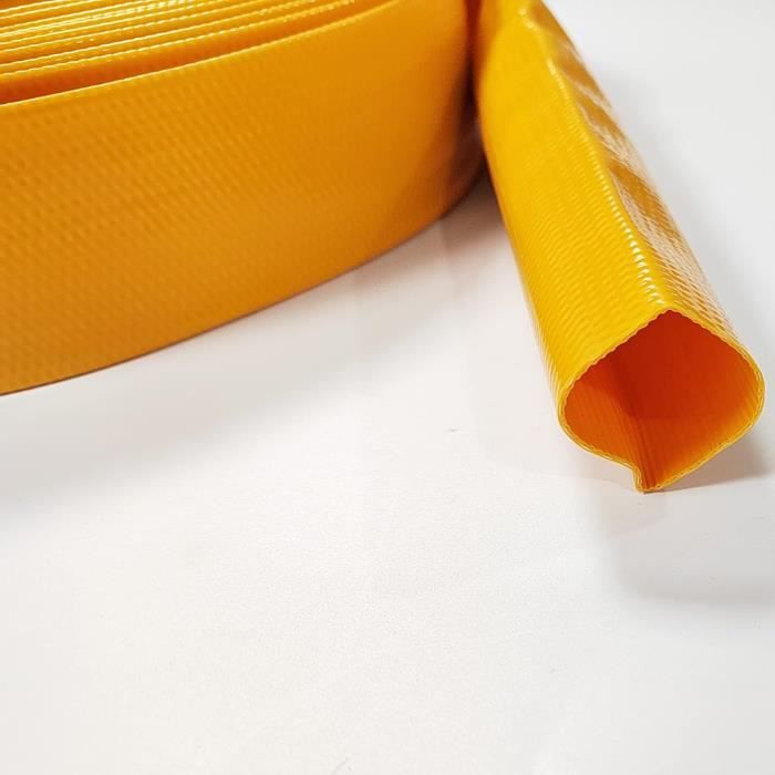Tuyau d'évacuation d'eau plat en PVC renforcé avec polyester pour ...