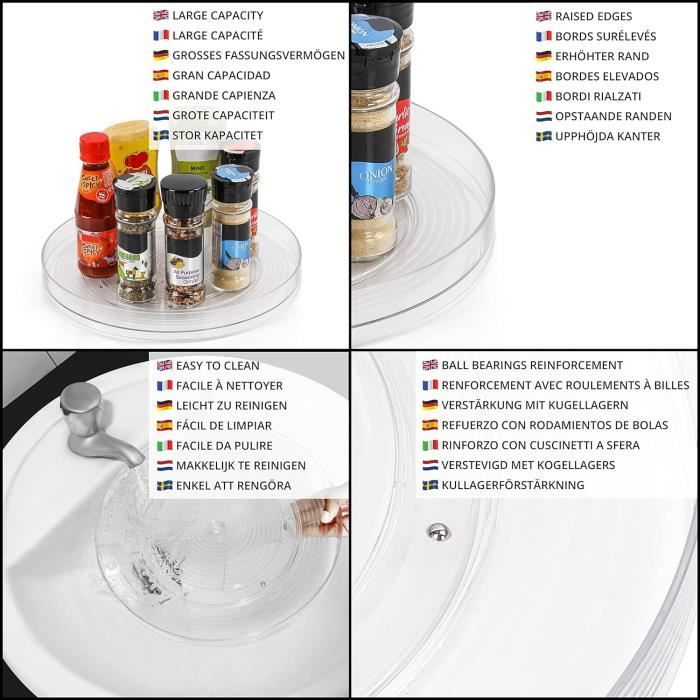 Plateau Tournant Placard Cuisine Transparent - Tourniquet Cuisine En ...