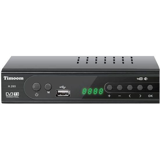 Timoom DVBT2 Nouveau décodeur numérique terrestre Standard avec Codage ...