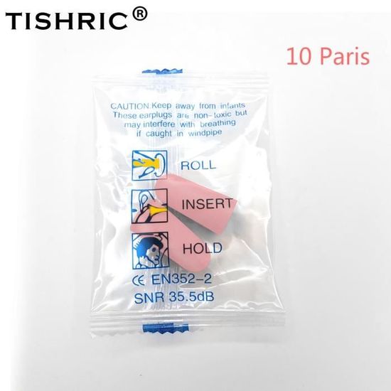 10 Paris Rose - Bouchons D'oreille En Mousse Anti-bruit, 10 Paires ...