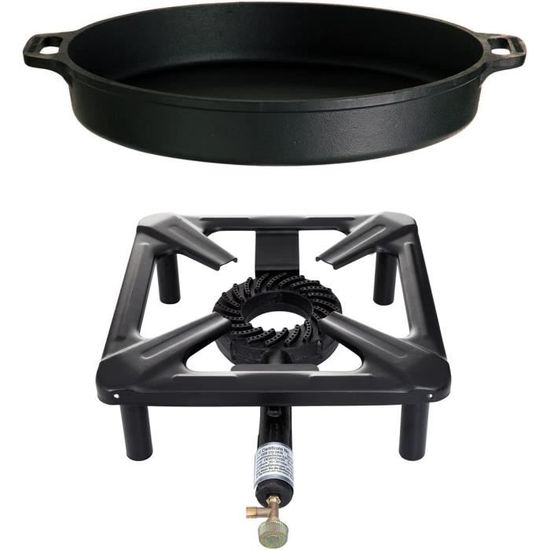Paella World International Kit de réchaud à gaz réchaud avec poêle en ...