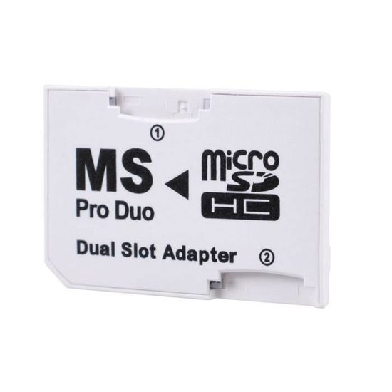 Leagy Blanc Double Slot PSP Memory Stick PRO Duo Adapter - Cdiscount ...