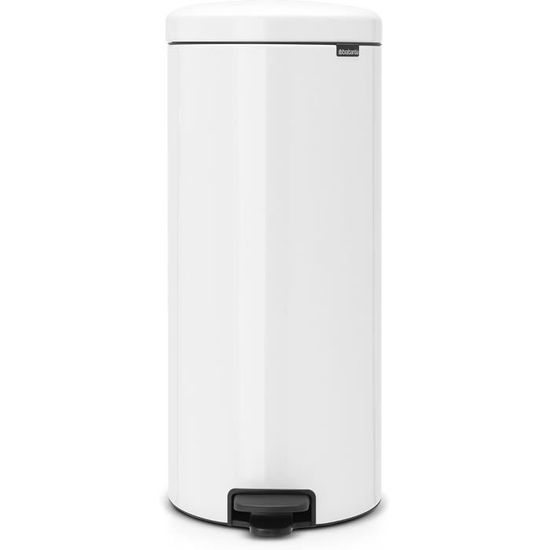 Brabantia 111785 New Icon Poubelle à Pédale Acier Inoxydable Blanc 30 x ...