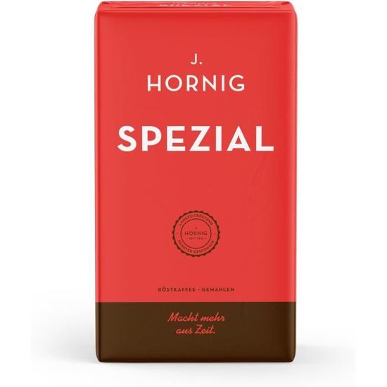 J. Hornig Café moulu, Spécial, 500g, saveur douce goût chocolaté, café ...