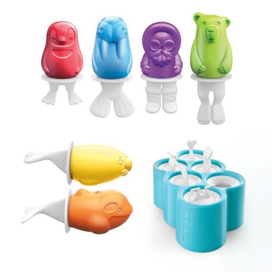 Zoku Polar Pops Ensemble de 6 moules lentes Pop Ice Lolly avec des ...