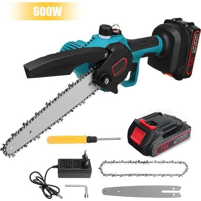 Tronconneuse electrique-Scie lectrique 3000W 8 pouces 24V avec batterie ...