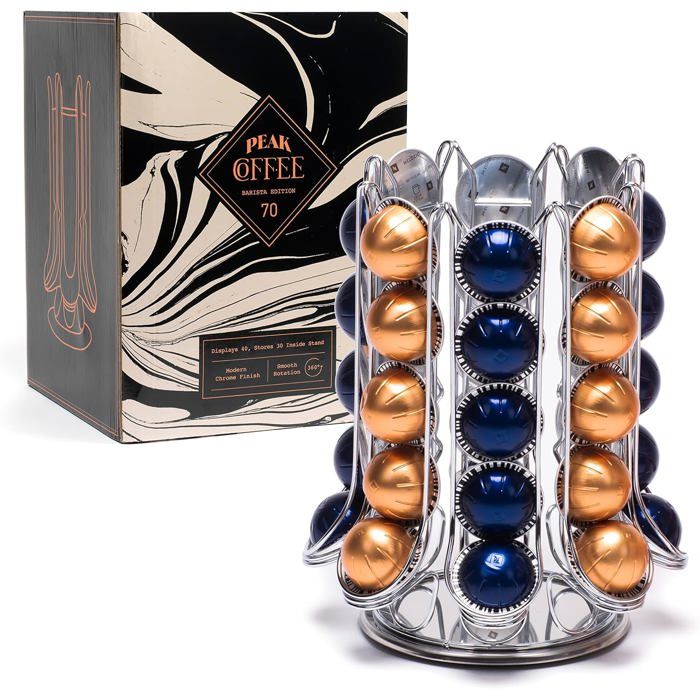 Porte-capsules Peak Coffee pour 70 capsules Nespresso Vertuo ...