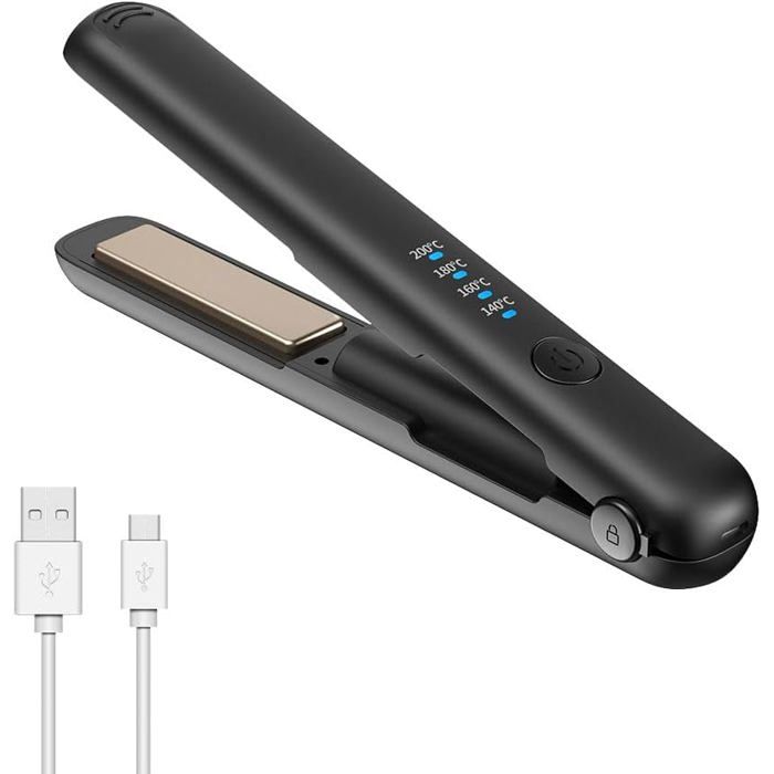 Mini Lisseur Sans Fil Portable avec 4 Vitesses de Régulation de ...