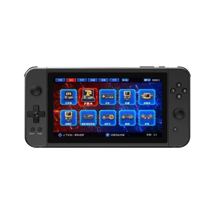 32G English - X70 noir - Console de jeu vidéo rétro X70, écran HD 7 ...