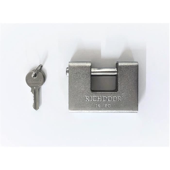 Cadenas Rectangulaire Anti-Effraction Blindé En Acier Massif Avec 3 ...