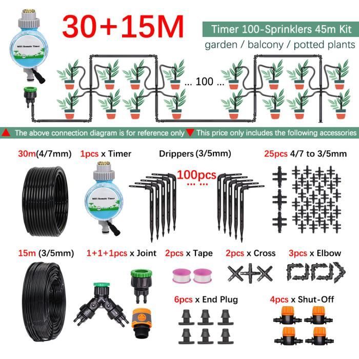 Pièce détachée arrosage,Système d'irrigation goutte-à-goutte automatique intelligent,Bluetooth ...
