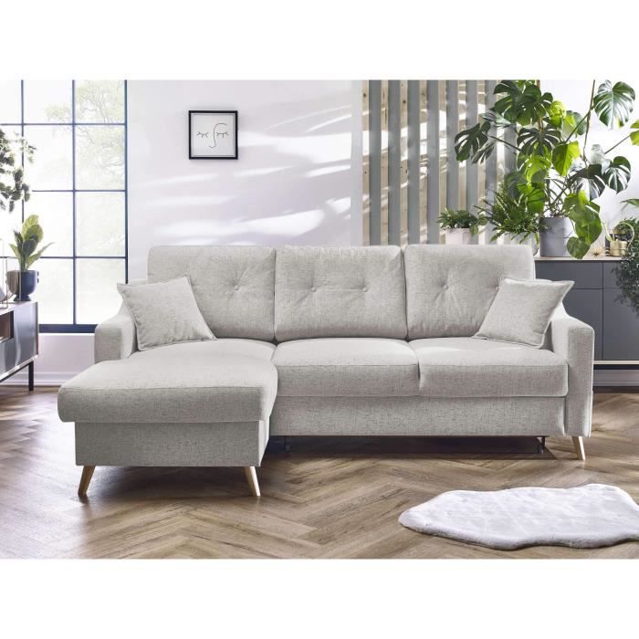 BOBOCHIC Sweden - canapé d'angle convertible - avec coffre - style ...