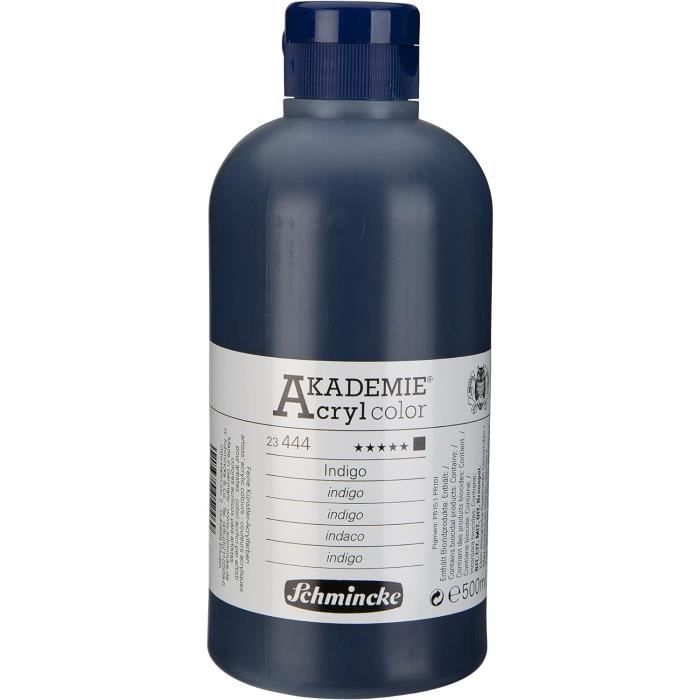 Akademie® Acryl Color, Indigo 500 Ml, 23444028, Peinture Acrylique Pour ...
