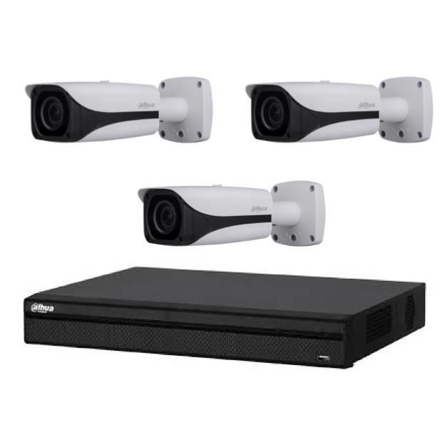 Kit de Vidéosurveillance - DAHUA - DVR HCVR8208AS3 et 3 Caméras Box IR ...