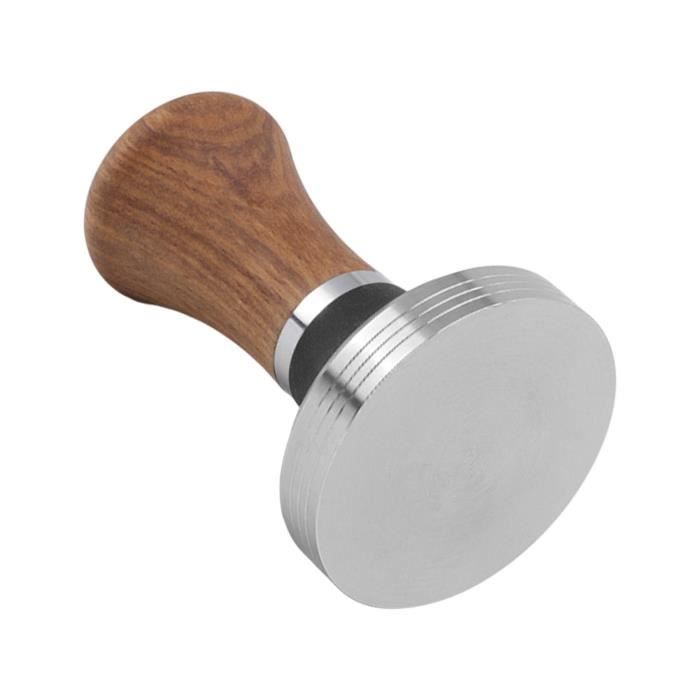 Drfeify Tamper à main de café Outil de bourrage à café à fond plat en ...