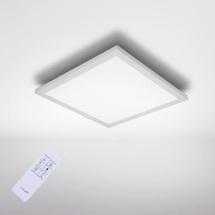 Plafonnier Led 30 X 30 Cm À Intensité Variable Avec Télécommande 18 W ...