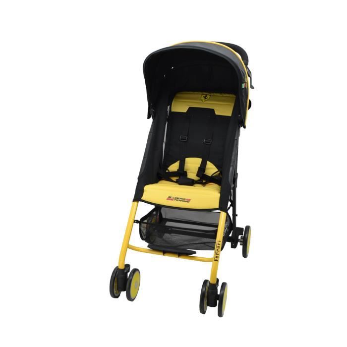 POUSSETTE CANNE ULTRA LEGERE FERRARI YELLOW ULTRA COMPACTE PLIAGE A ...