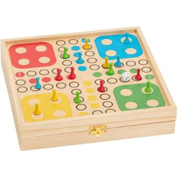 Boîte de Jeux de Société "Bois" 30cm Naturel Beige - Cdiscount Jeux ...