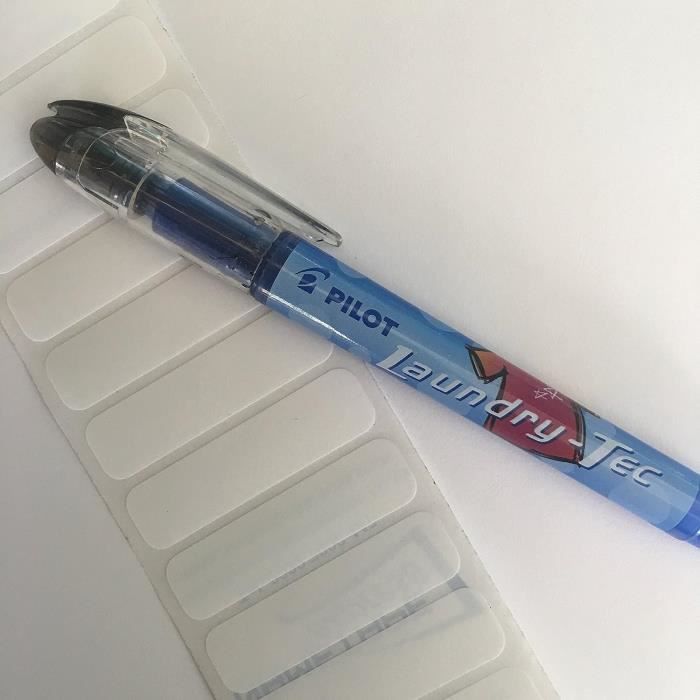 Kit de marquage textile avec feutre indélébile pour tissu et étiquettes ...