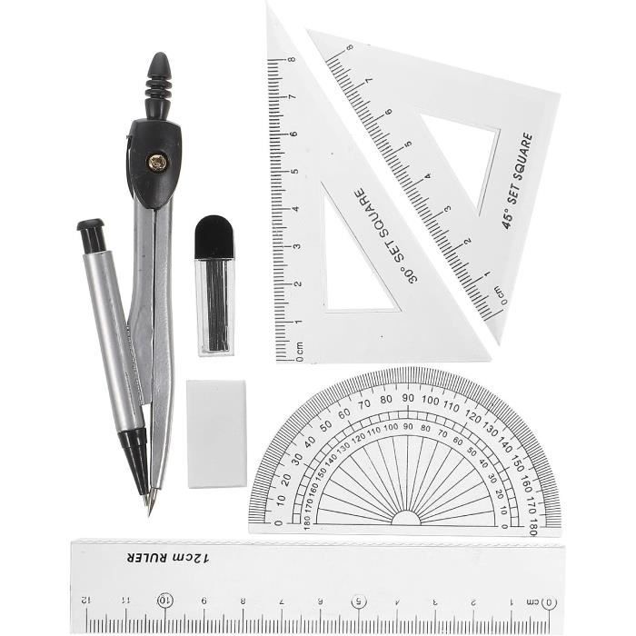 ARINAL Outils de Dessin Ensemble de géométrie mathématique avec boîte ...