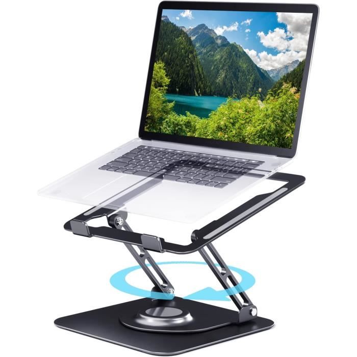 Support D'ordinateur Portable de Bureau à Base Pivotante à 360 ...