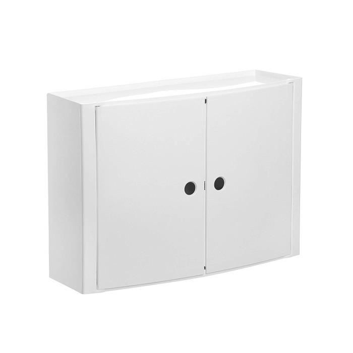 Armoire Horizontale - Tatay - 4480202 - 2 Portes - Plastique Blanc - 46 ...