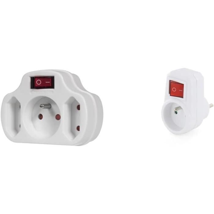 Mce142 Prise De Courant Triple Avec Interrupteur & Prise On-Off Easy ...