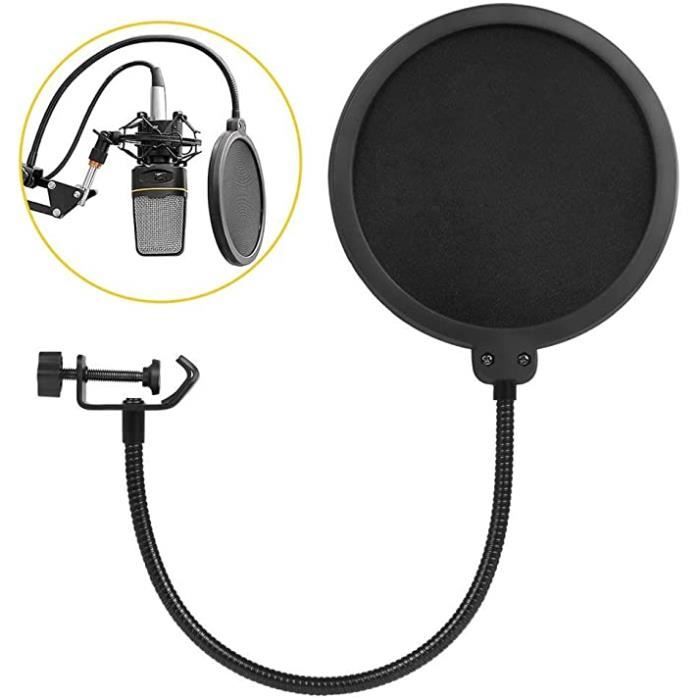 Microphone Filtre Anti-Pop – Pop Filtre Avec Double Couche Son Bouclier ...