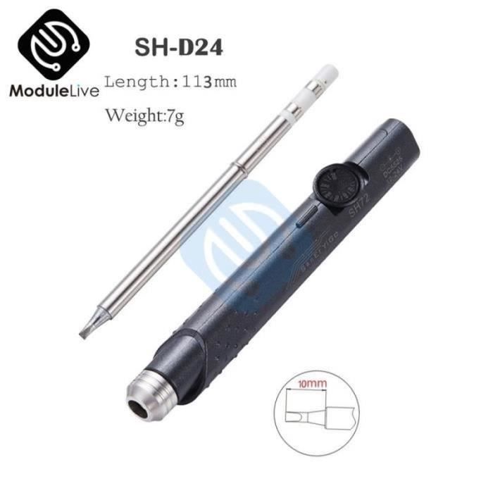 Panne de fer à souder - YWEI - SH72-D24 - Métal - Noir - Réglable - Cdiscount Bricolage