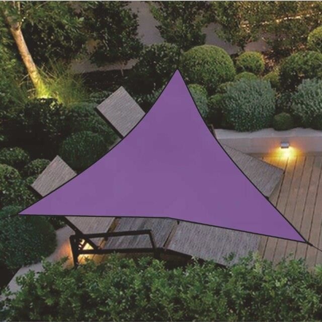 VOILE D'OMBRAGE,purple--Voile'ombrage triangulaire UV imperméable de 3M ...