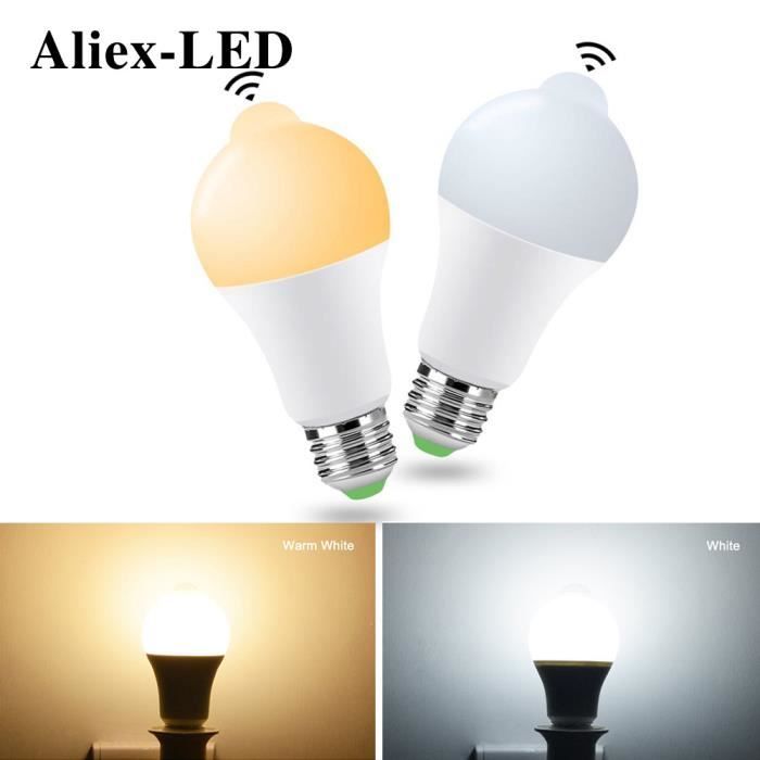 DECORATION LUMINEUSE 12W Warm White lampe LED intelligente avec capteur de mouvement PIR ampoule E27 ideale pour la maison la c Cdiscount Maison