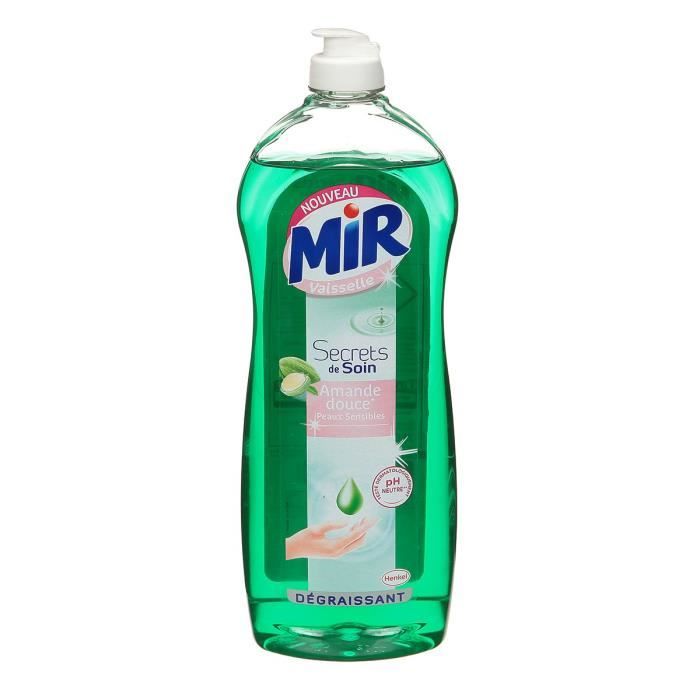 MIR Liquide vaisselle Secrets de soin amande douce - 750 ml - Cdiscount Au quotidien