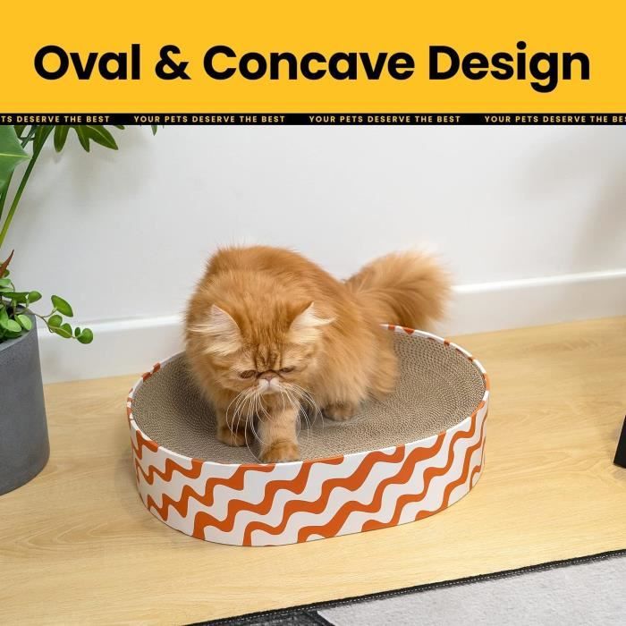 Griffoir Pour Chat,Bol En Griffoir Carton Chat Ovale 2 En 1,Tapis ...