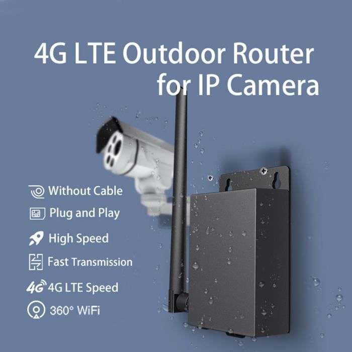 Routeur WiFi 4G LTE ExtéRieur avec Emplacement pour Carte SIM ...