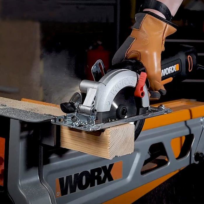WORX - Scie circulaire 800W- Worxsaw - Profondeur de coupe jusqu'à 43mm ...