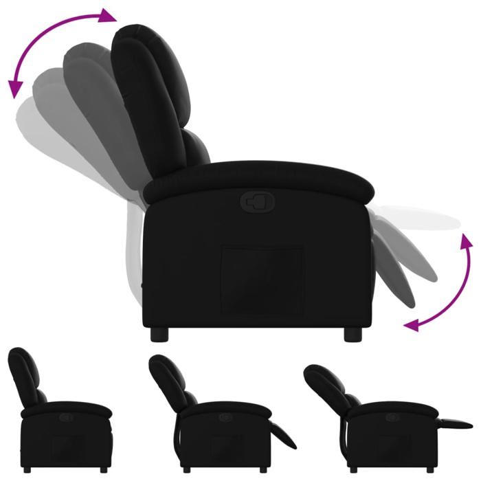 BONNIE®（Noir）Fauteuil releveur - dossier inclinable/135 degrés - noir ...