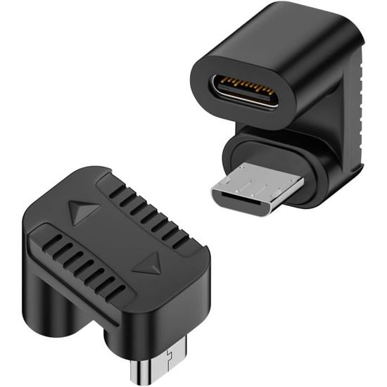 Adaptateur USB C vers Micro USB coudé en U Adaptateur USB C femelle ...