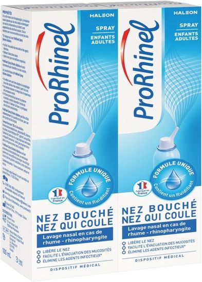 Prorhinel Spray Nasal Pour Enfants et Adultes, Lavage Nez Bouché et Qui ...