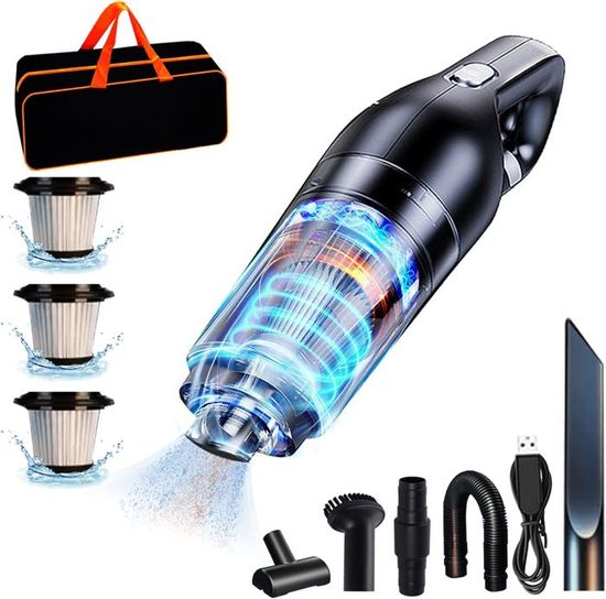 [Aspiration améliorée de 15 000 pa] Aspirateur à main sans fil ...