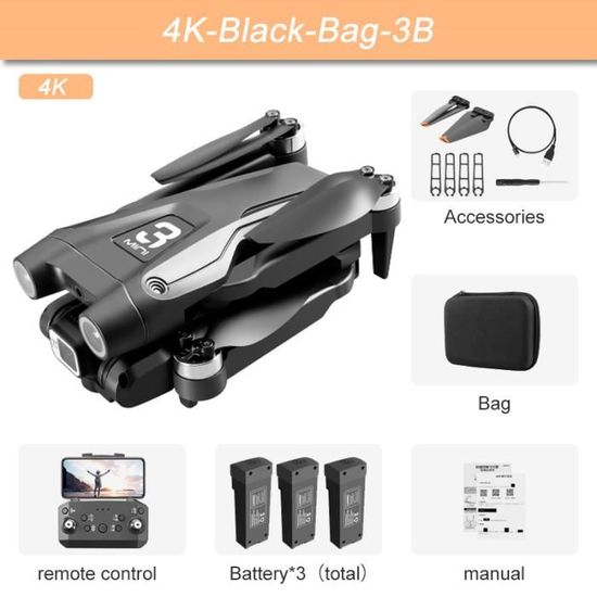 4K-Black-Bag-3B-Mini importateur Z908 4K HD pour enfants, caméra pour ...